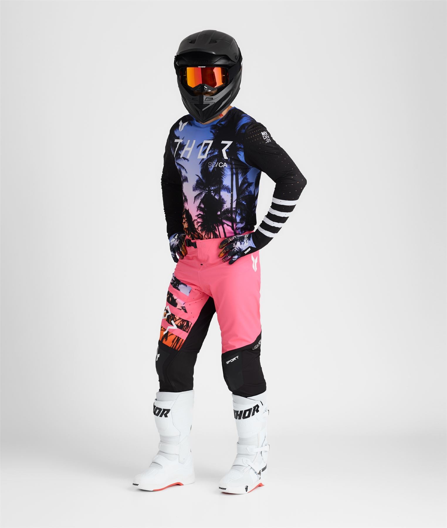 Thor 2025 Motocross Combo Kit Sportmode SD Black Pink – A G Racing Limited